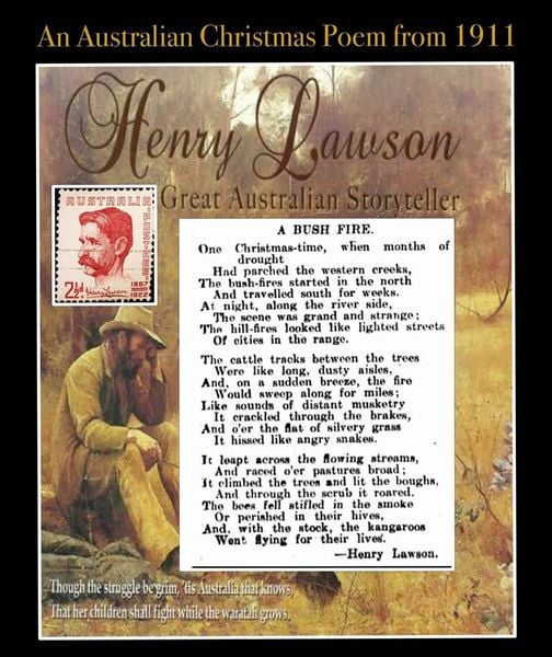 AN AUSTRALIAN CHRISTMAS POEM FROM 1911 ‘A BUSH FIRE’ by HENRY LAWSON ...